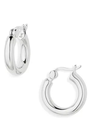Tom Wood Small Classic Hoop Earrings In Sterling Silver - 43% Off